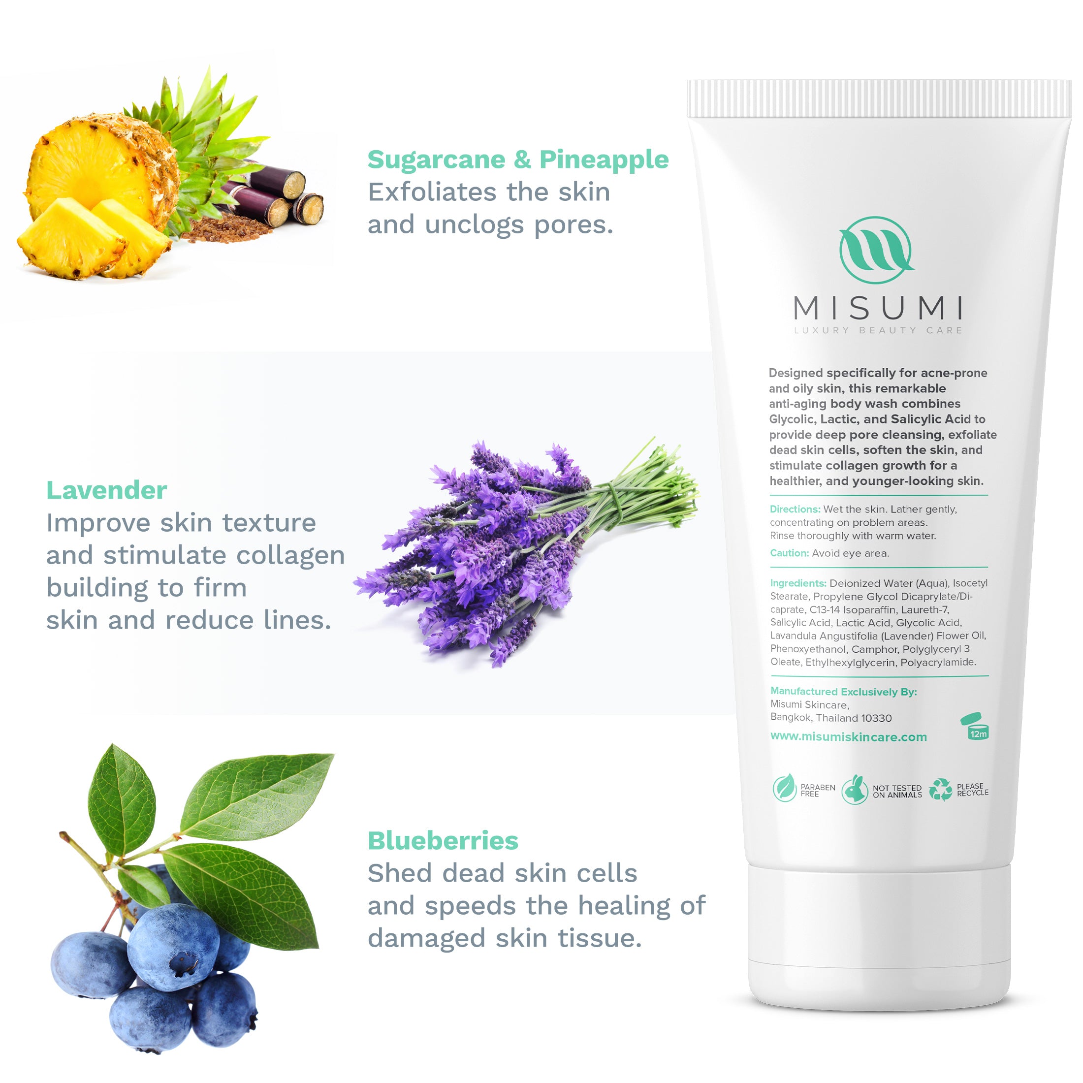 Blemish Clear Body Wash – Misumi Luxury Beauty Care