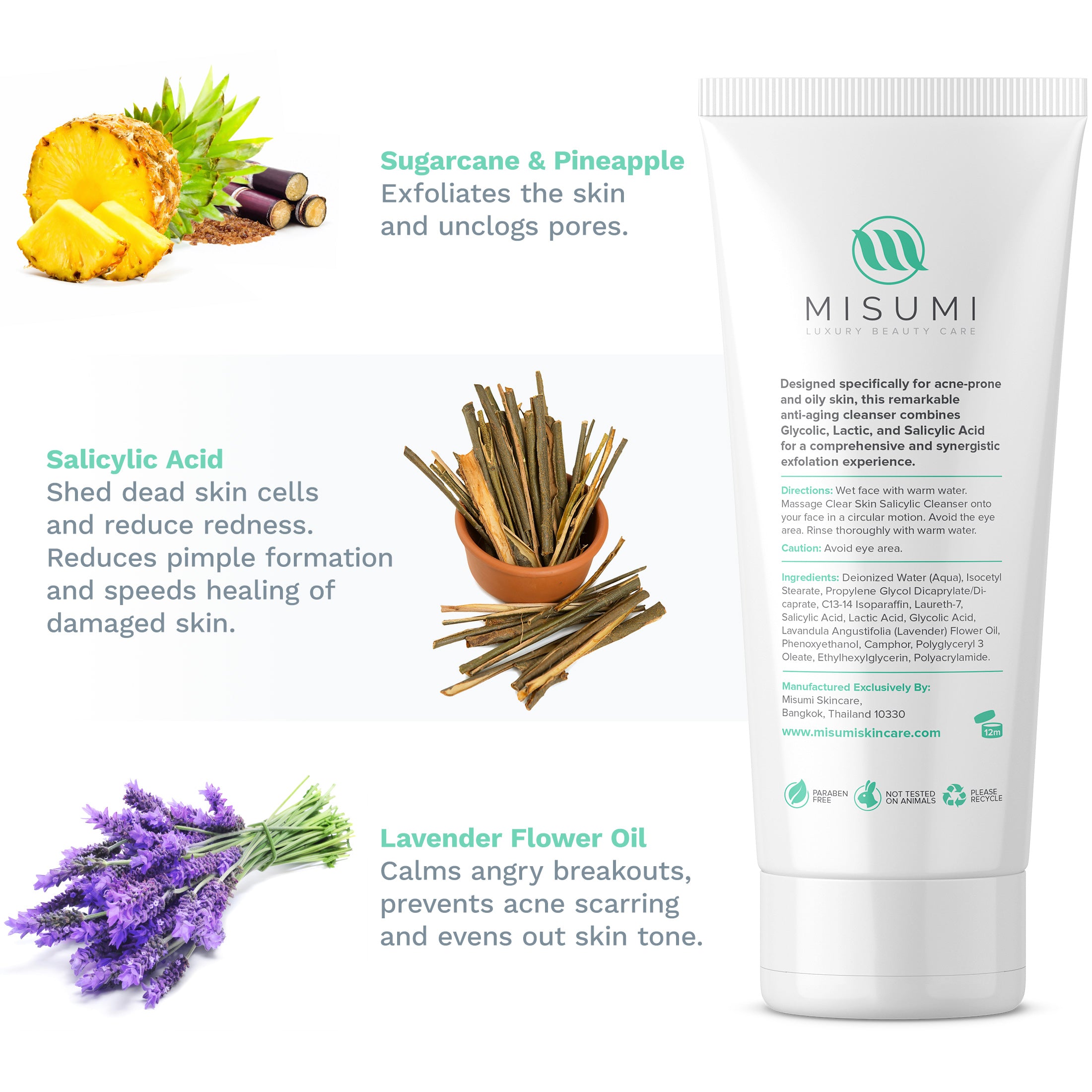 Clear Skin Salicylic Cleanser – Misumi Luxury Beauty Care